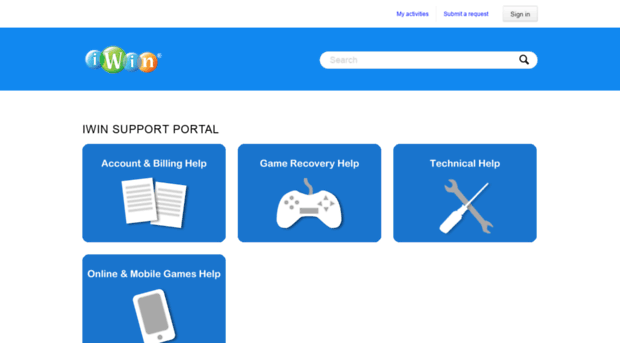 iwin.zendesk.com - iWin Support Portal - IWin Zendesk