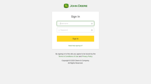 jdsn-fulfill.deere.com - John Deere - Sign In - Jdsn Fulfill Deere