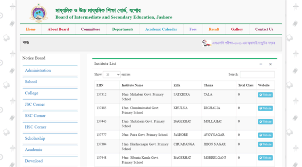 jessorezillaschool.jessoreboard.gov.bd - Jashore Board ...