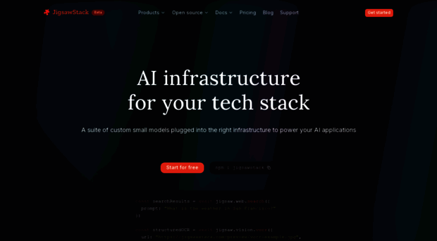 jigsawstack.com - JigsawStack: AI infrastructure... - Jigsaw Stack