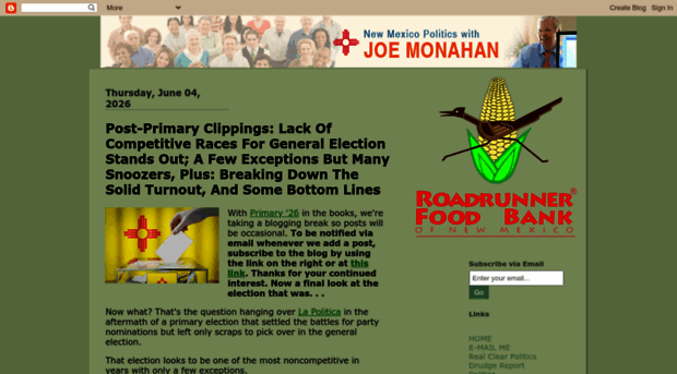 joemonahan.com - New Mexico Politics with Joe M... - Joe Monahan