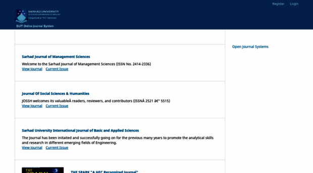 journal.suit.edu.pk - Sarhad University of Science &... - Journal Suit
