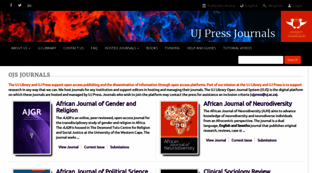 journals.uj.ac.za - UJ Press Journals - Journals UJ
