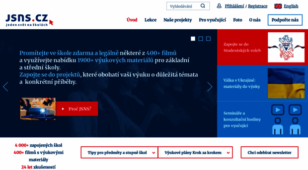 jsns.cz - JSNS - Promítejte ve škole zda... - JSNS