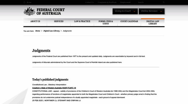 judgments.fedcourt.gov.au - Judgments Fedcourt Gov