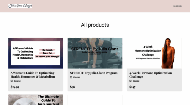 juliaglanzlifestyle.thinkific.com - Julia Glanz Lifestyle - Julia Glanz ...