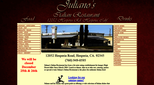 julianositalianrestaurant.com - Juliano's Itailian Restaurant ...