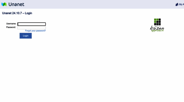 kaizenapproach.unanet.biz - v25.2.5 Unanet 25.2.5 — Login ...