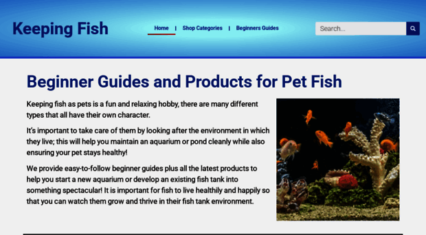 keepingfish.co.uk - Keeping Fish UK Aquarium Produ... - Keeping Fish