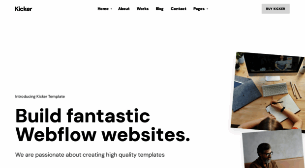 kicker-template.webflow.io - Kicker - Webflow Ecommerce web... - Kicker Template Webflow