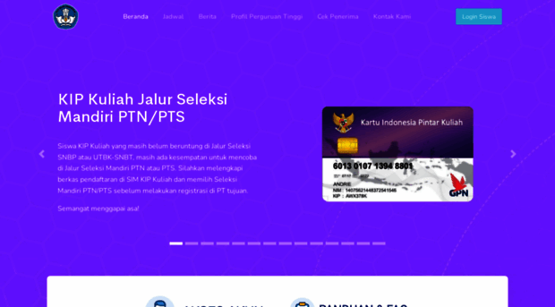 kip-kuliah.kemdikbud.go.id - Kartu Indonesia Pintar Kuliah - Kip Kuliah ...