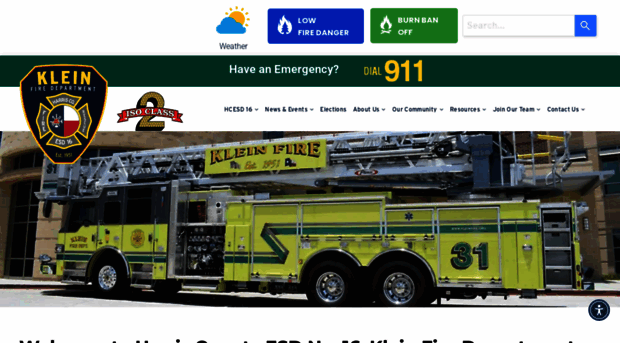 kleinfiredept.com - HCESD 16 | Harris County | Eme... - Kleinfiredept