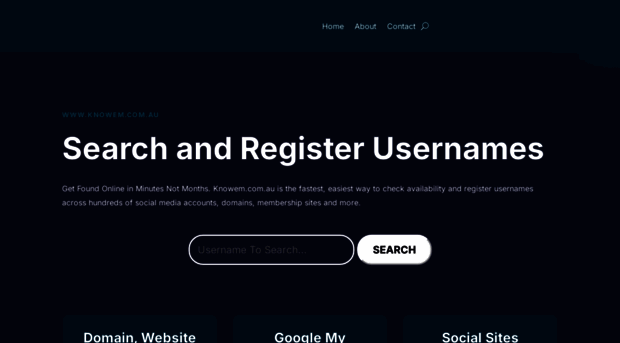 knowem.com.au - Home - Knowem - Knowem