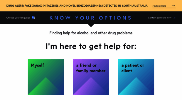 knowyouroptions.sa.gov.au - Finding help for alcohol and o... - Know ...