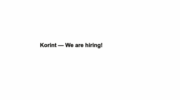 korint.notion.site - Korint — Careers - Korint Notion