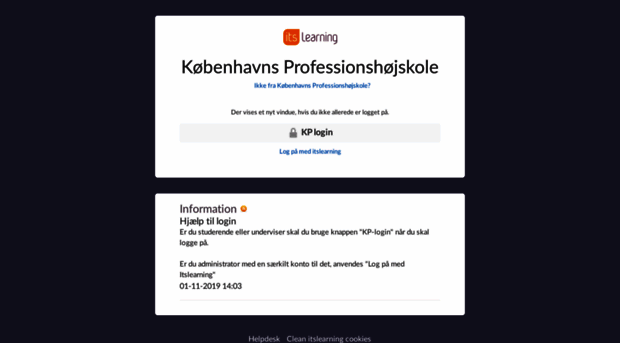 kp.itslearning.com - Loginside for itslearning - Kp Itslearning