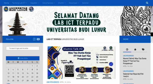 labict.budiluhur.ac.id - Laboratorium ICT Terpadu Unive... - Lab ICT Budi Luhur