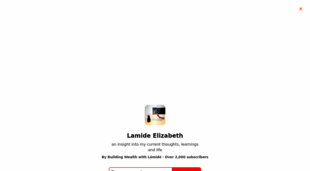 lamideelizabeth.substack.com - Lamide Elizabeth | Substack - Lamide ...