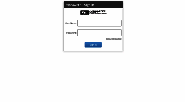 laminatedtops.moraware.net - Moraware Sign in - Moraware Sy ...