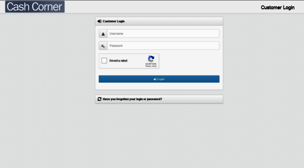 leads.cashcorner.com - Search ROI - Customer - Login - Leads Cashcorner
