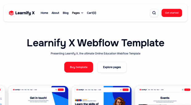 learnifytemplate.webflow.io - Learnify X - Webflow Ecommerce... - Learnify Template Webflow