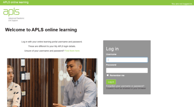 learning.apls.org.au - APLS online learning: Log in t... - Learning APLS