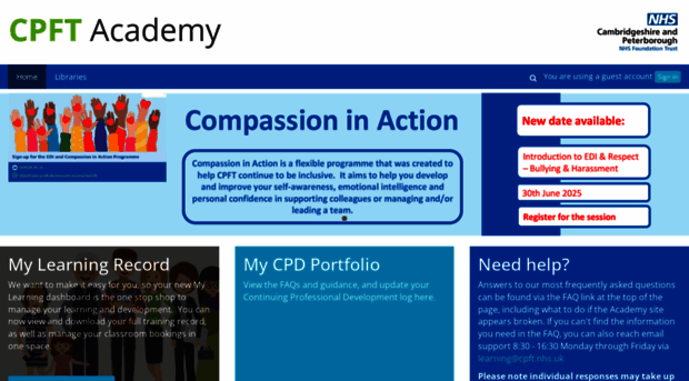 learning.cpft.nhs.uk - CPFT Academy - Learning CPFT