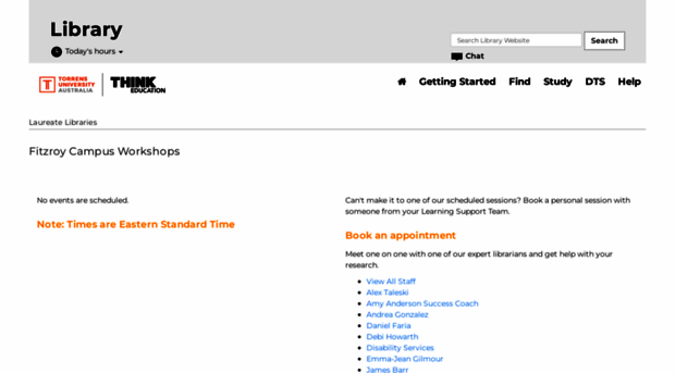 libcal.torrens.edu.au - Torrens Library Calendar - Tor... - Libcal Torrens
