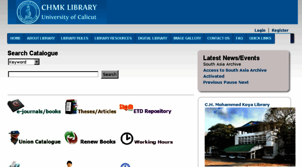 library.uoc.ac.in - CHMK Library :: Central Librar... - Library Uoc