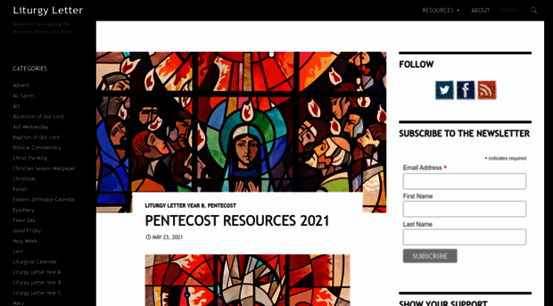 liturgyletter.com - Liturgy Letter - Resources for... - Liturgy Letter