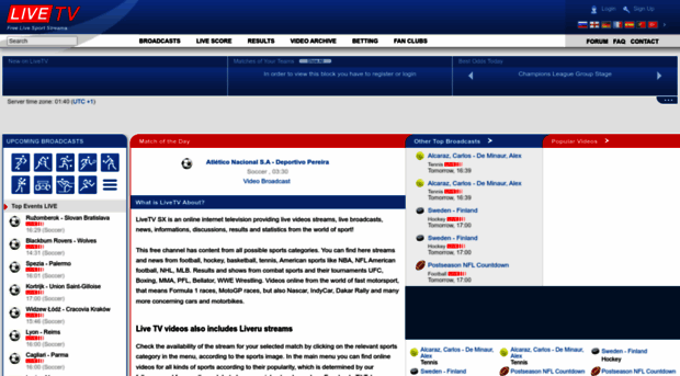 livetvs.eu - LiveTV SX Video Streams / Live... - LiveTV S