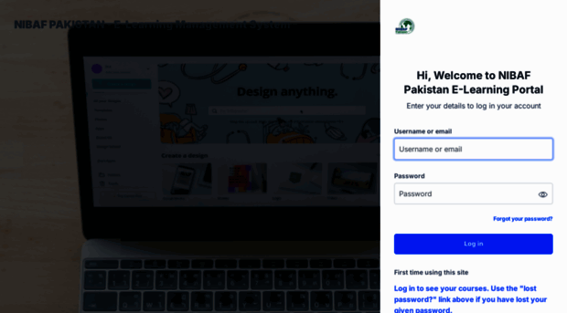 lms.ibp.org.pk - Log in to the site | NIBAF Pak... - LMS Ibp
