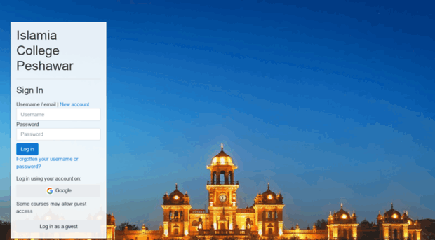 lms.icp.edu.pk - Islamia College Peshawar: Log ... - Lms Icp