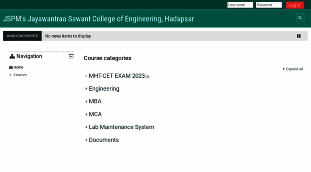 lms.jspmjscoe.edu.in - JSPM's Jayawantrao Sawant Coll... - Lms JSPM ...