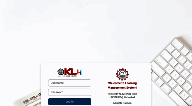 lms.klh.edu.in - KLH - Learning Management Syst... - Lms KLH Edu