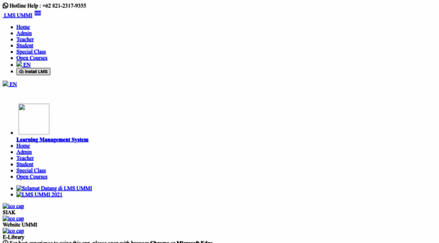 lms.ummi.ac.id - E-Learning Universitas Muhamma... - Lms Ummi