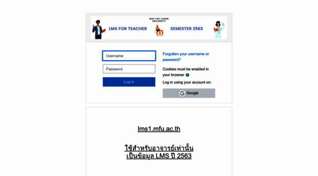 lms1.mfu.ac.th - Learning Management System of ... - Lms 1 Mfu
