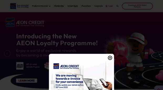 login.aeoncredit.com.my - Home - AEON Credit Service - Login AEON Credit