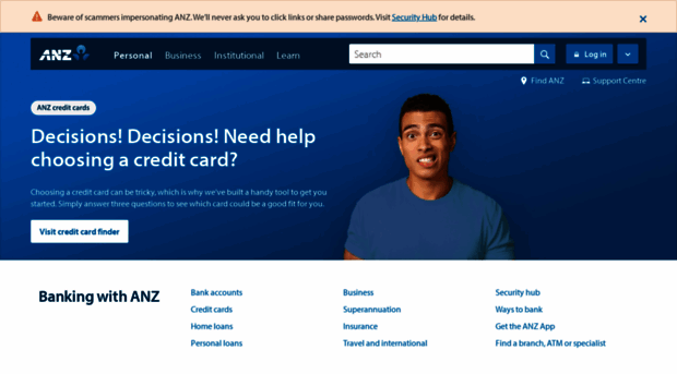 login.anz.com - ANZ Personal – Bank accounts, ... - Login ANZ