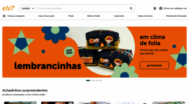 login.elo7.com.br - Elo7 | Produtos Especiais e Pe... - Login Elo7