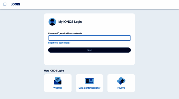 login.ionos.com - Login - IONOS - Login IONOS