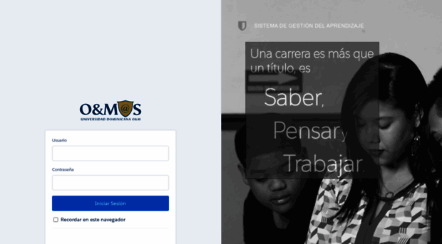 login.oymas.edu.do - Iniciar Sesión | O&M@S - Login Oymas