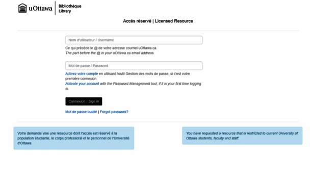 login.proxy.bib.uottawa.ca - Réseau de bibliothèques - Libr... - Login ...