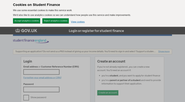 logon.slc.co.uk - Login to Student Finance Engla... - Logon Slc