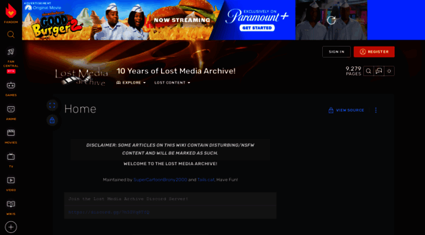 lostmedia.fandom.com - Lost Media Archive | Fandom - Lost Media Fandom