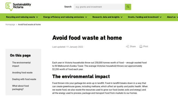 lovefoodhatewaste.vic.gov.au - Avoid food waste at home | Sus... - Love ...
