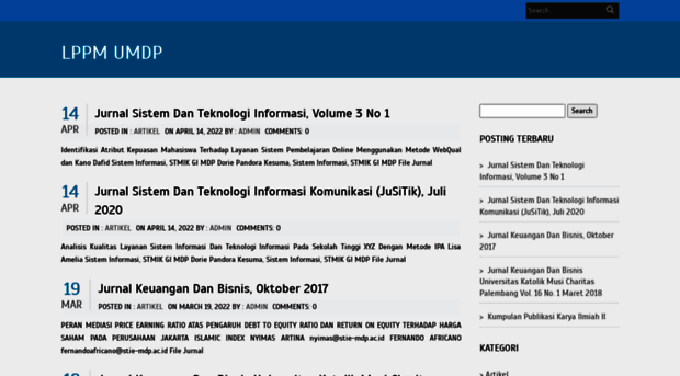 lppm.mdp.ac.id - LPPM UMDP | - Lembaga Peneliti... - LPPM MDP