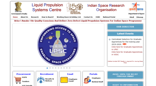 lpsc.gov.in - Liquid Propulsion Systems Cent... - Lpsc