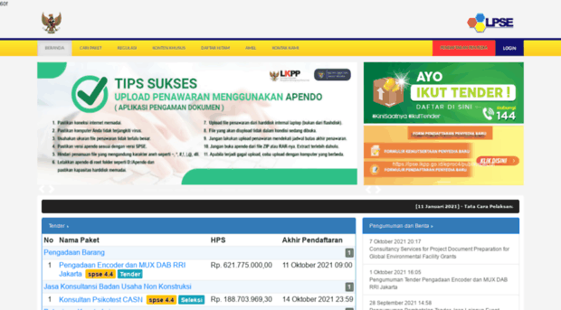 lpse.lkpp.go.id - LPSE Lembaga Kebijakan Pengada... - LPSE Lkpp