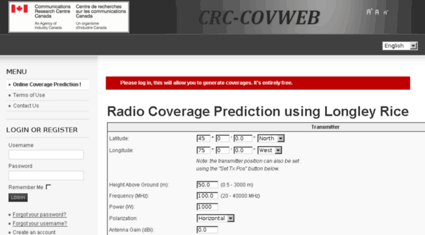 lrcov.crc.ca - Coverage Prediction - Lrcov Crc